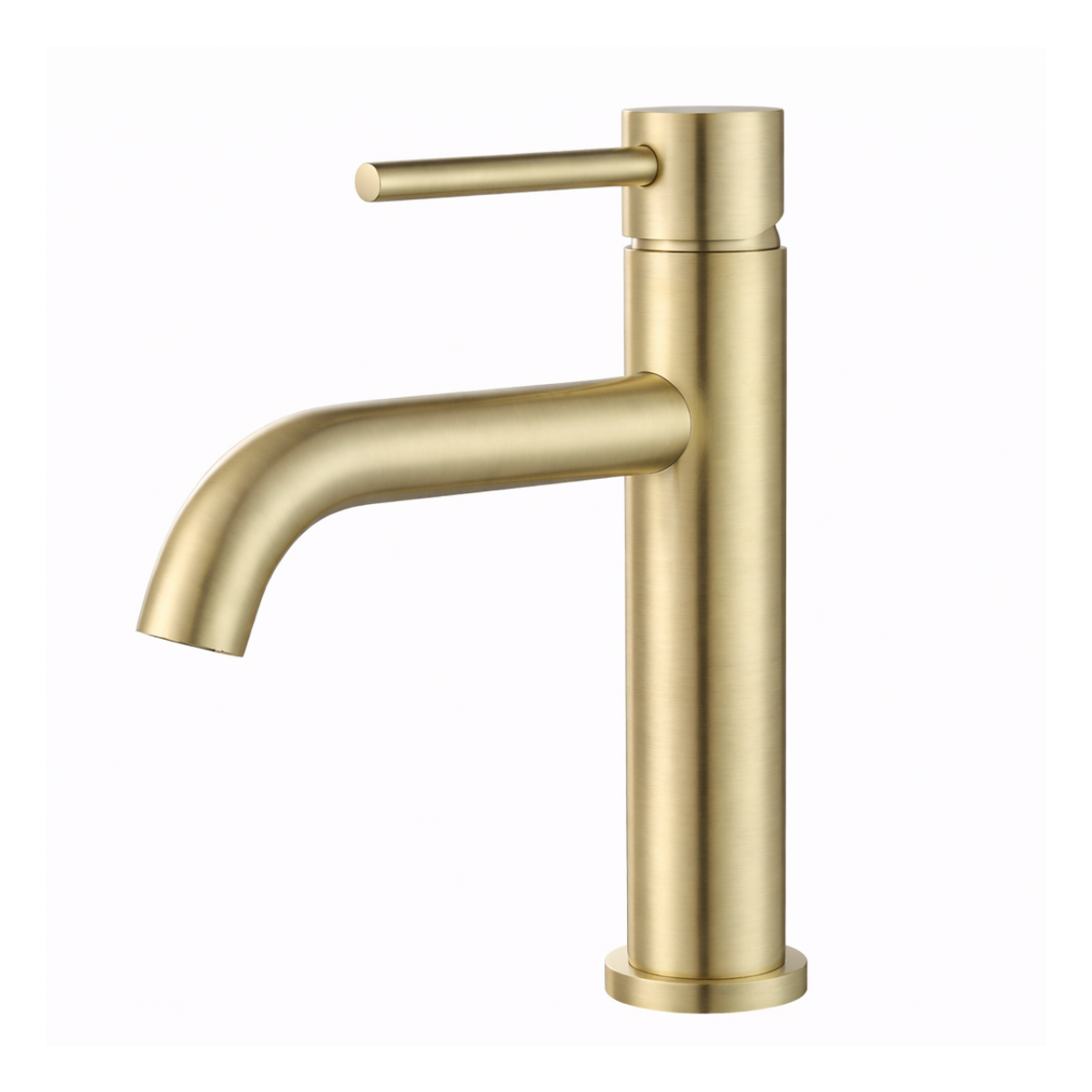 bijiou stylet - gold short-body basin mixer | tiletoria