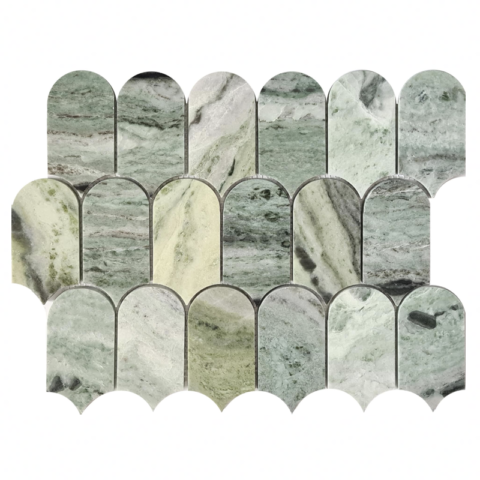 natura punkah green jade mosaic | tiletoria